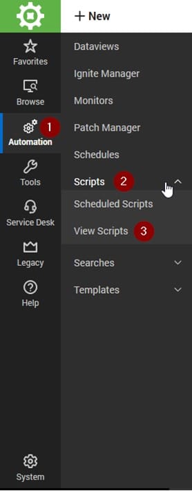 Connectwise Automate Control Centre Script To Remove Advanced Monitoring N Able Agent Infrassist 7810