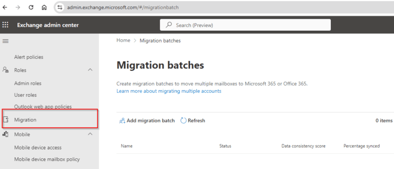 How to Create an IMAP Migration Endpoint in the Exchange Admin Center